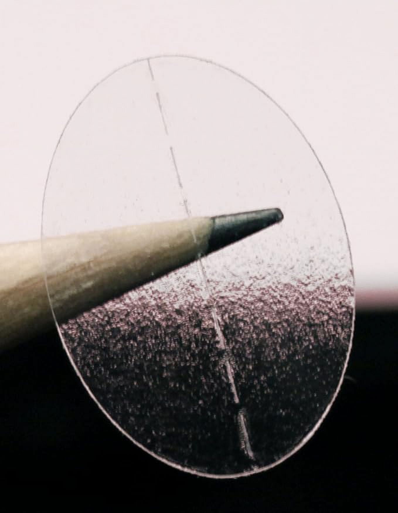 ChromaLabel 0.75 x 1 inch Clear Oval Wafer Seals, 1000 Labels per Roll ...