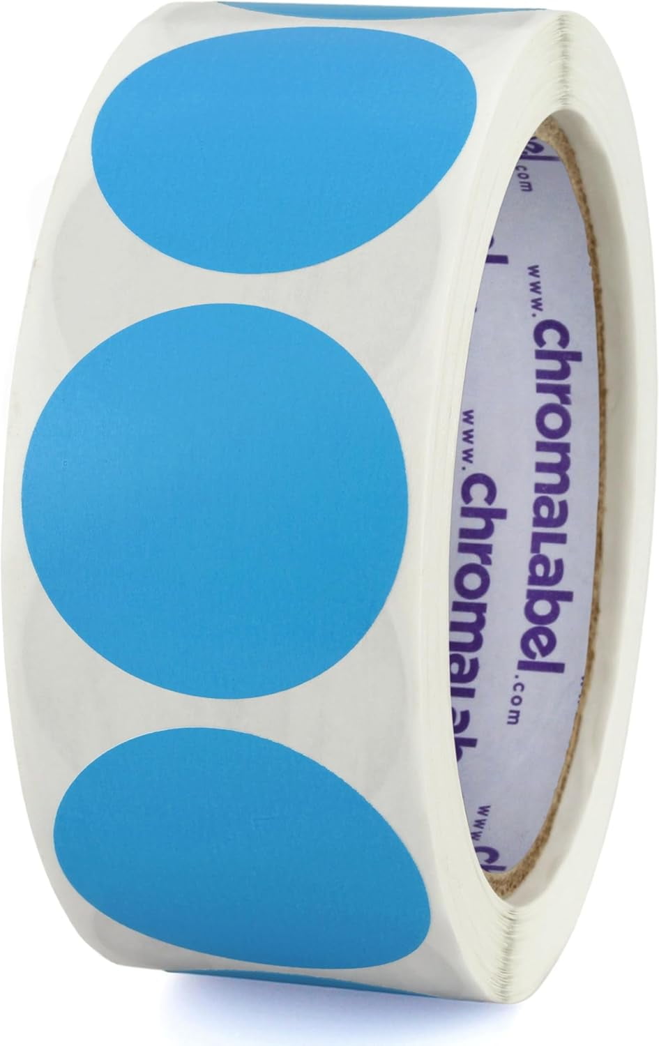 ChromaLabel 1.50 Inch Round Label Removable Color Code Dot Stickers, Inventory Label, 500 Labels ...