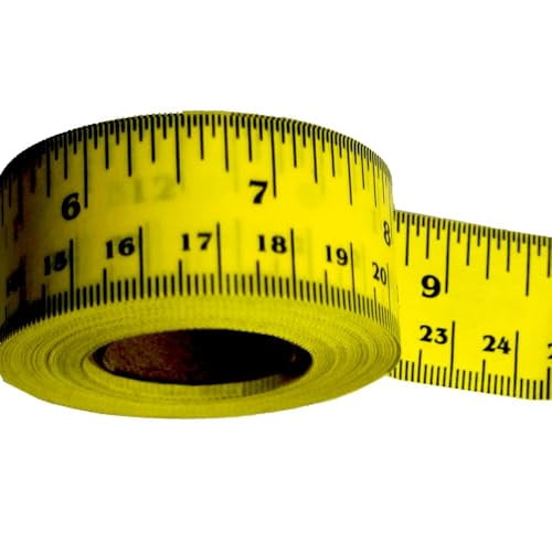 ChromaLabel 1 Inch Adhesive Measuring Tape with Ruler, Flexible ...