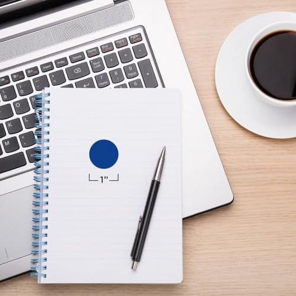 ChromaLabel 1 Inch Round Colored Stickers, Permanent Sticky Dots Color ...