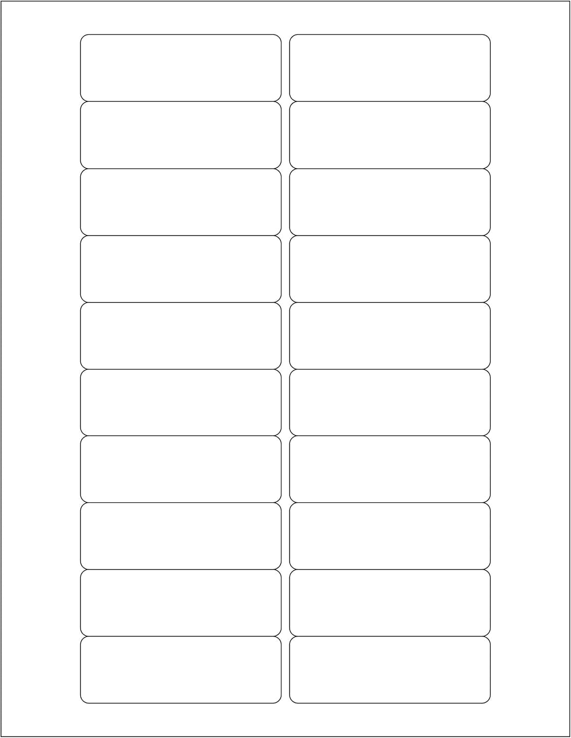 ChromaLabel 1 x 3 Inch Printable Labels, Compatible with Laser and ...