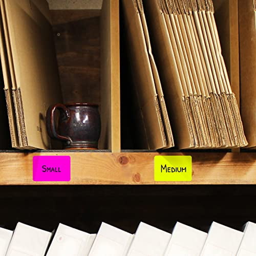 ChromaLabel 2 x 3 Inch Fluorescent Color Code Labels, 5 Assorted Colors ...