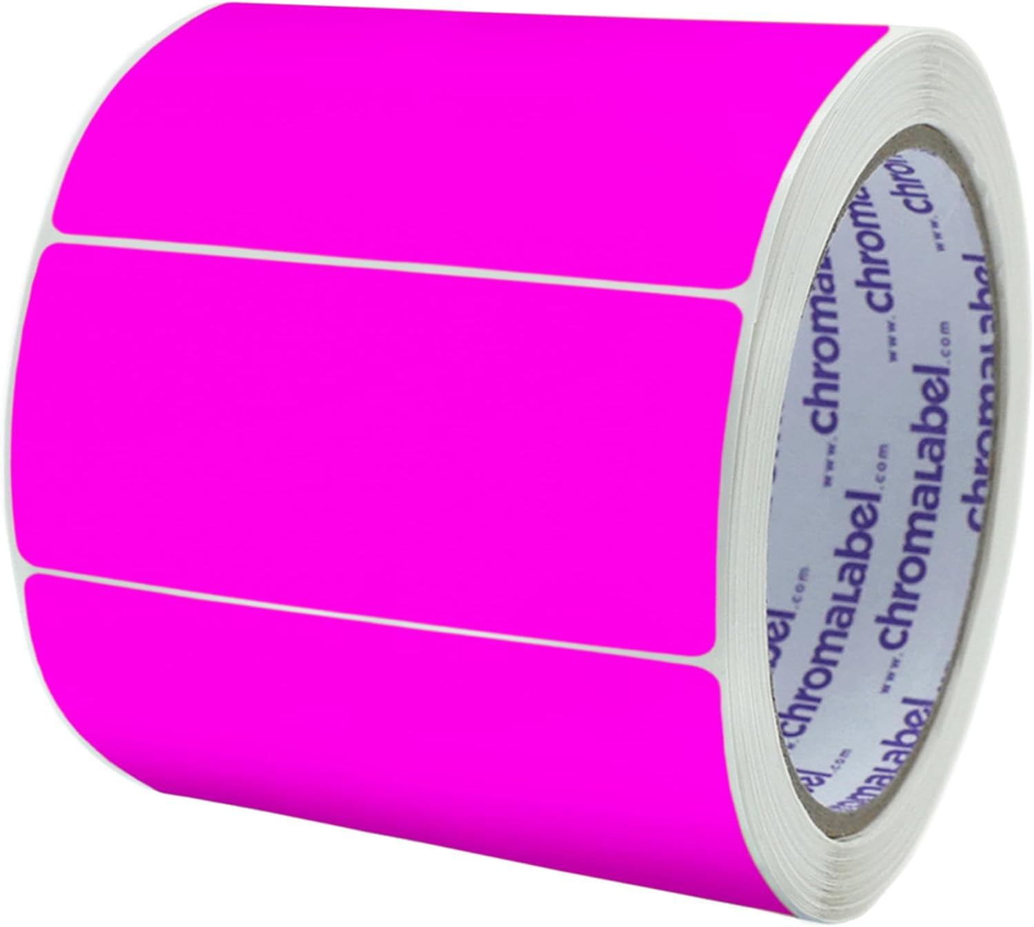 ChromaLabel 2 x 4 inch Permanent Color Code Rectangle Labels, 250 Stickers per Roll, Fluorescent ...