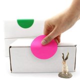 ChromaLabel 3 Inch Circle Sticker Labels, High Visibility Round Colored ...