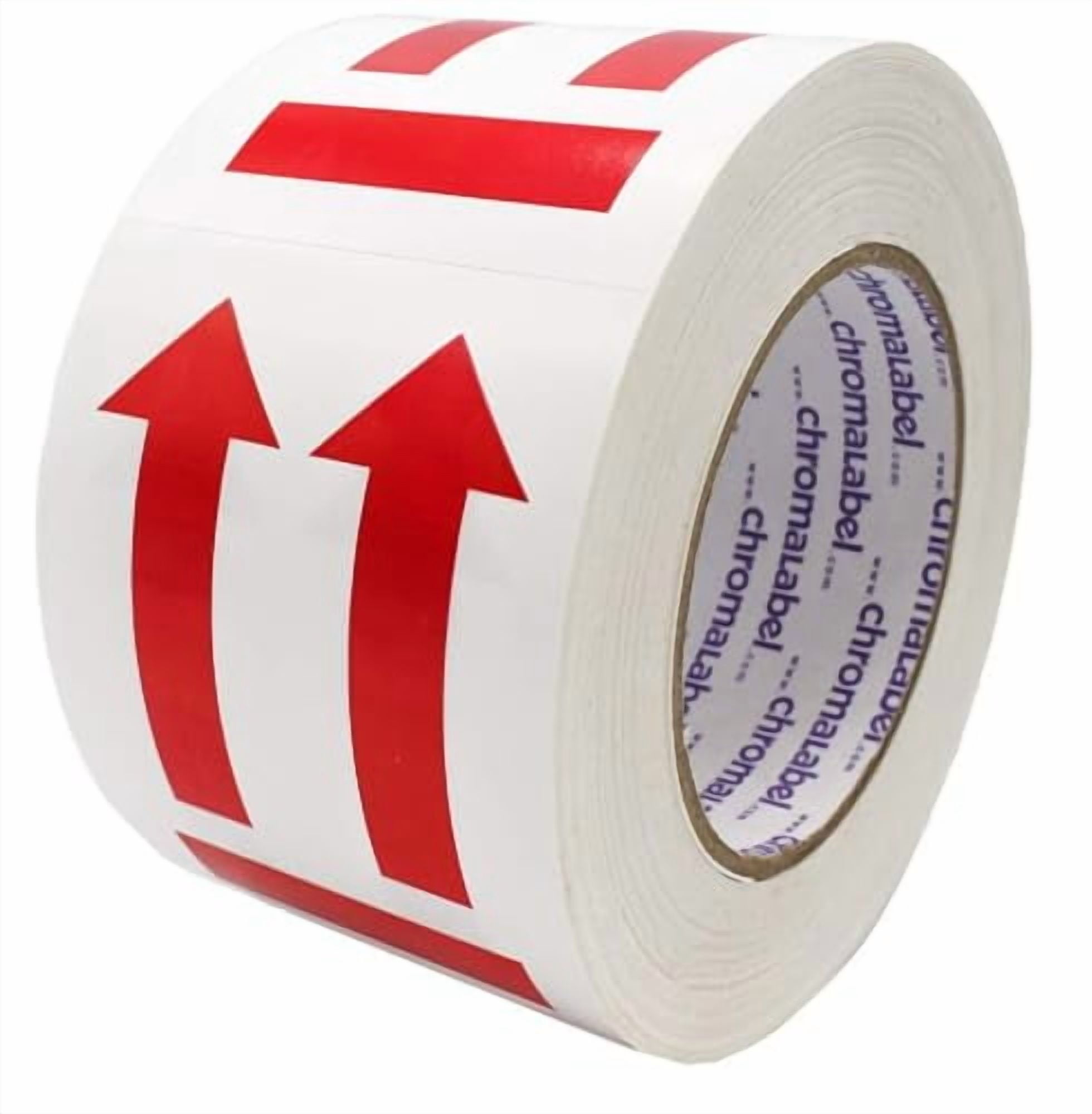 ChromaLabel 3 x 4 inch This Side Up Handling Labels with Arrow Imprint ...