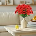 ChromaMuse Artificial Fall Fake Flowers for Outdoors,1 Bundles Faux for ...