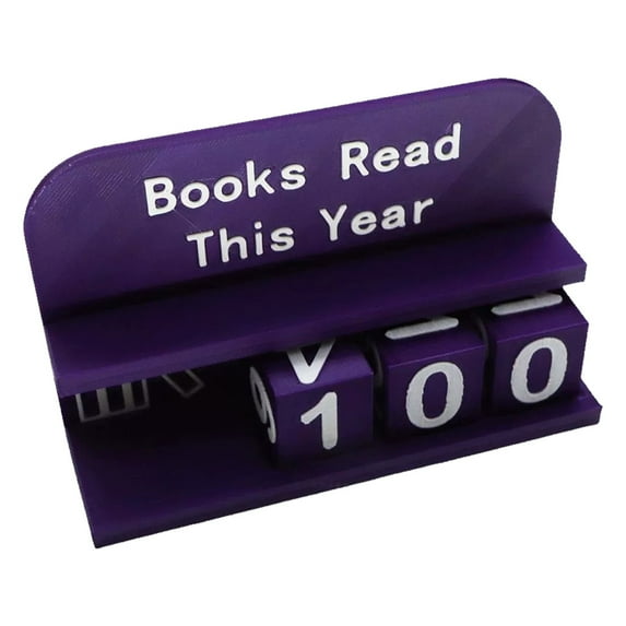 ChromaMuse Book Reading Tracker,Book Counter Sign,Book Suncatcher ...