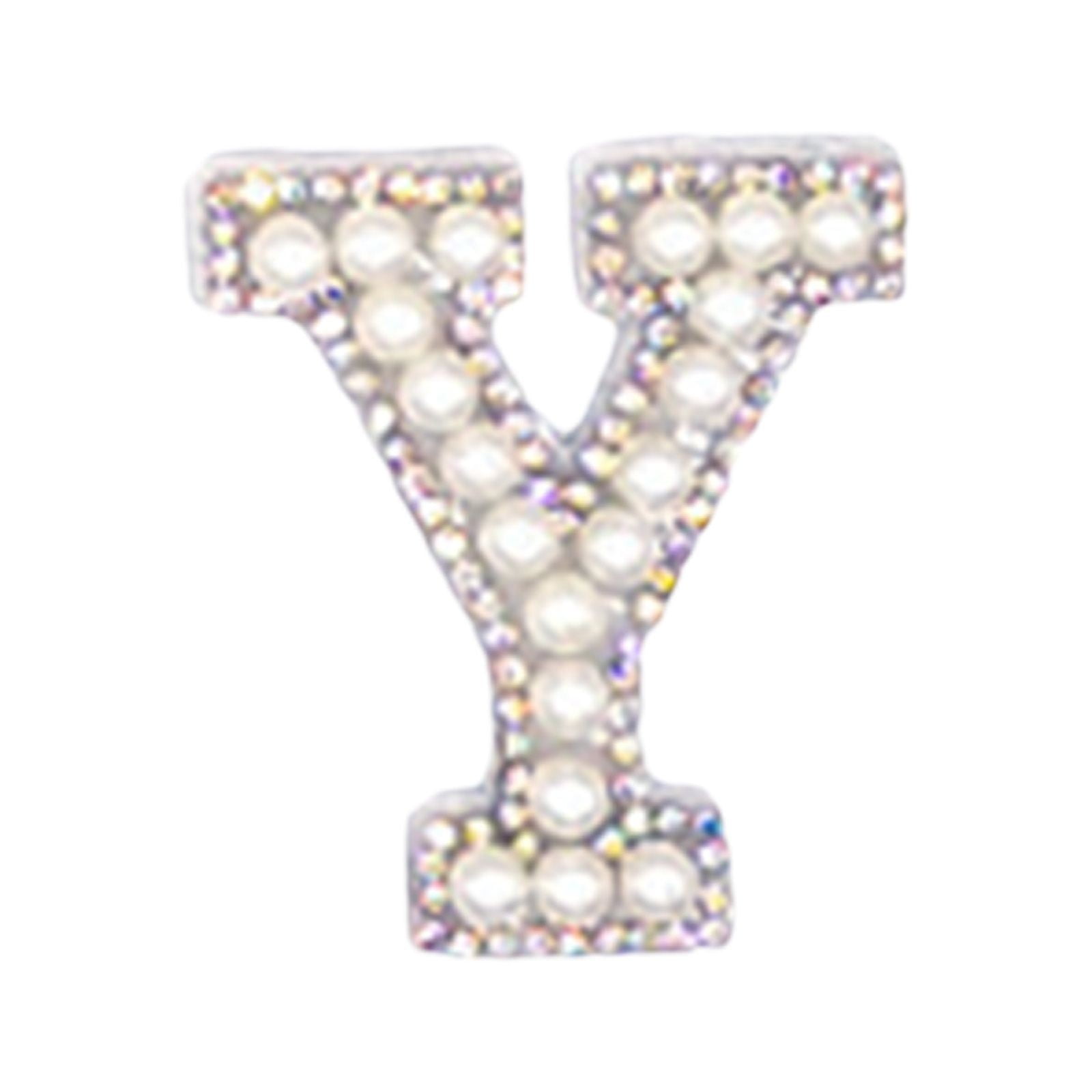 ChromaMuse Personalized Pearl Letter Patch Alphabet Patch Customized ...