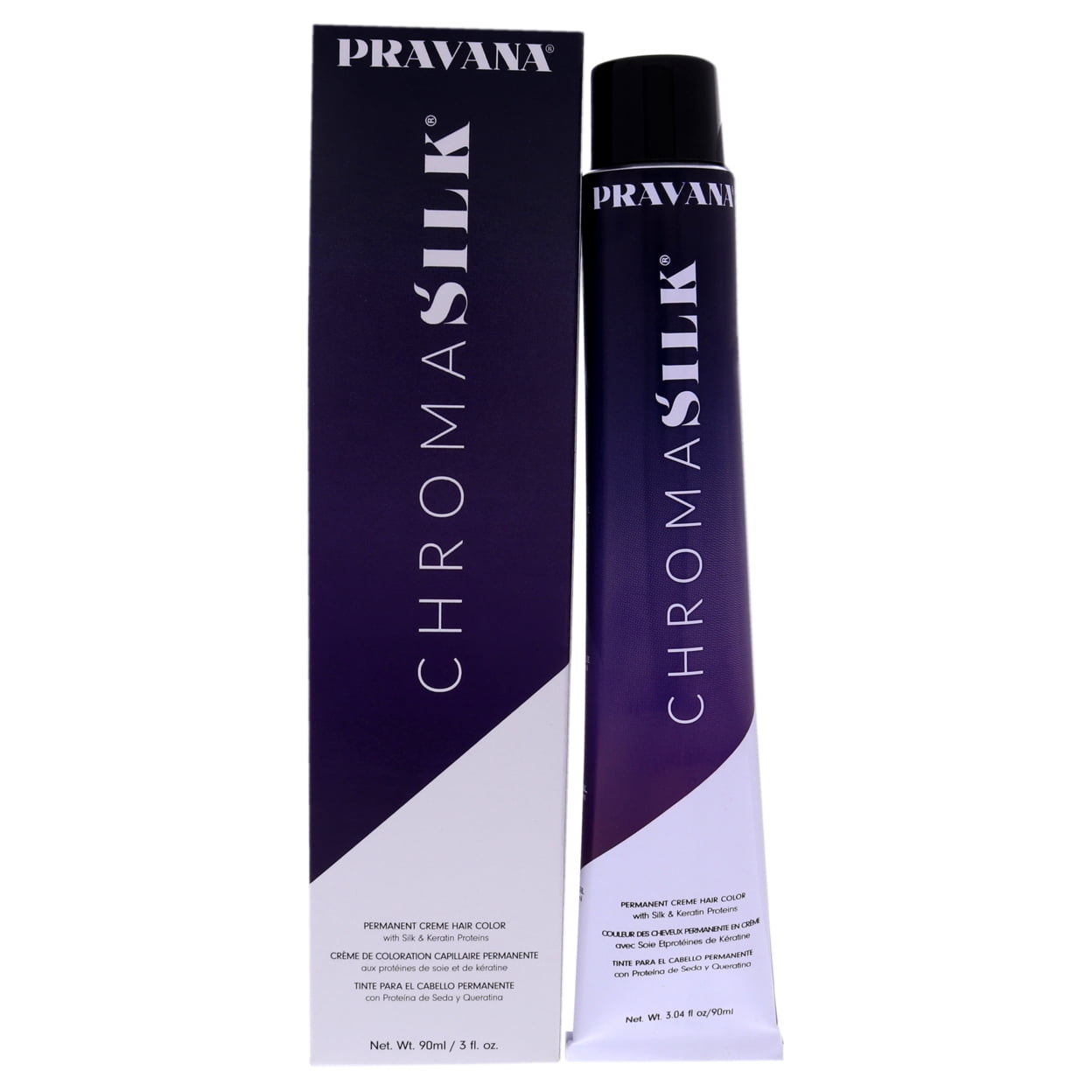 Pravana ChromaSilk Creme Hair Color, 5.11 Light Intense Ash Brown, 3 oz ...