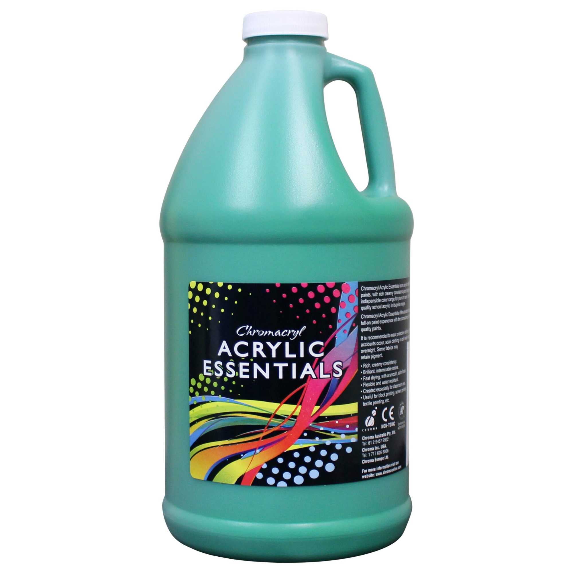 Chromacryl Acrylic Essentials, Half Gallon, Green - Walmart.com