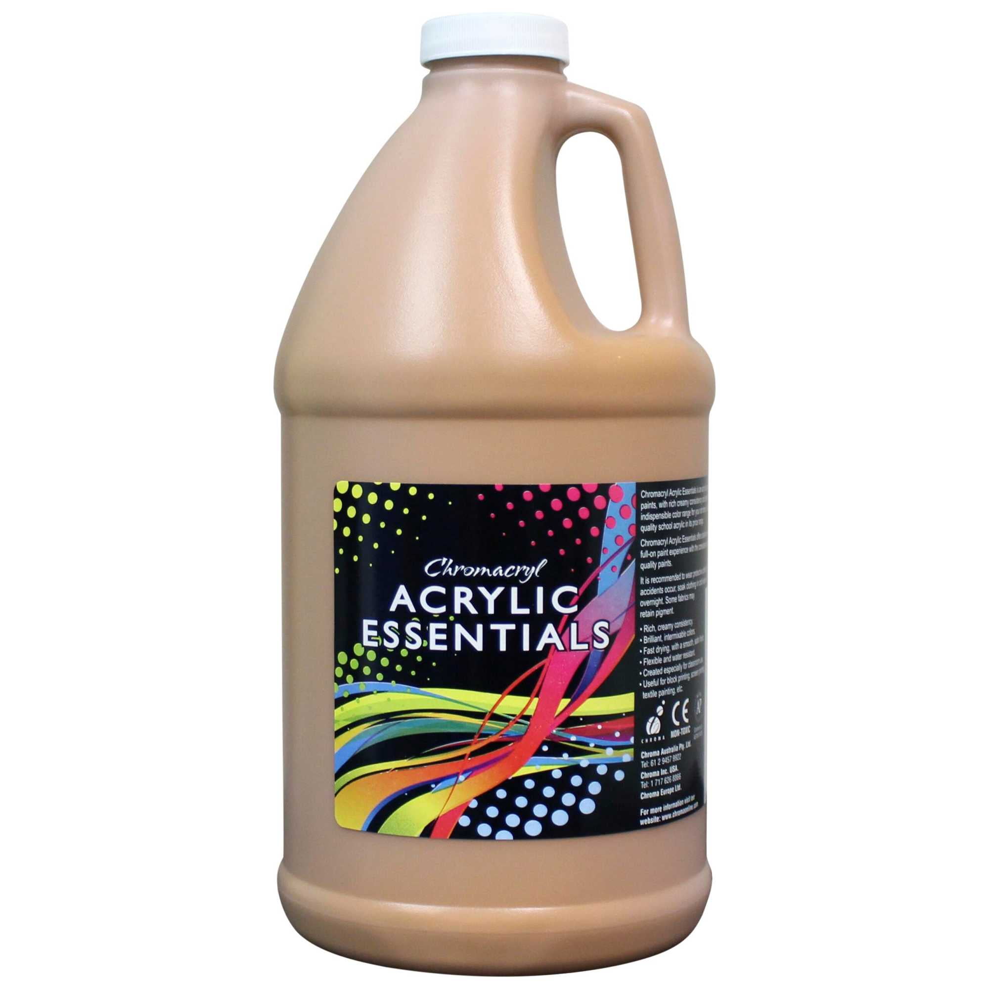 Chromacryl Acrylic Essentials, Half Gallon, Raw Sienna - Walmart.com
