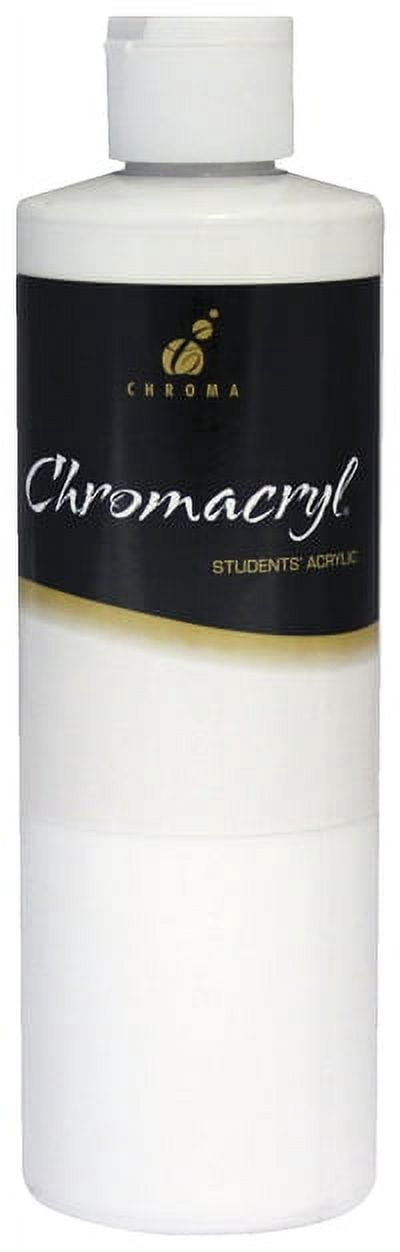 Chromacryl Premium Students Acrylic Paint, Pint, Blockout White ...