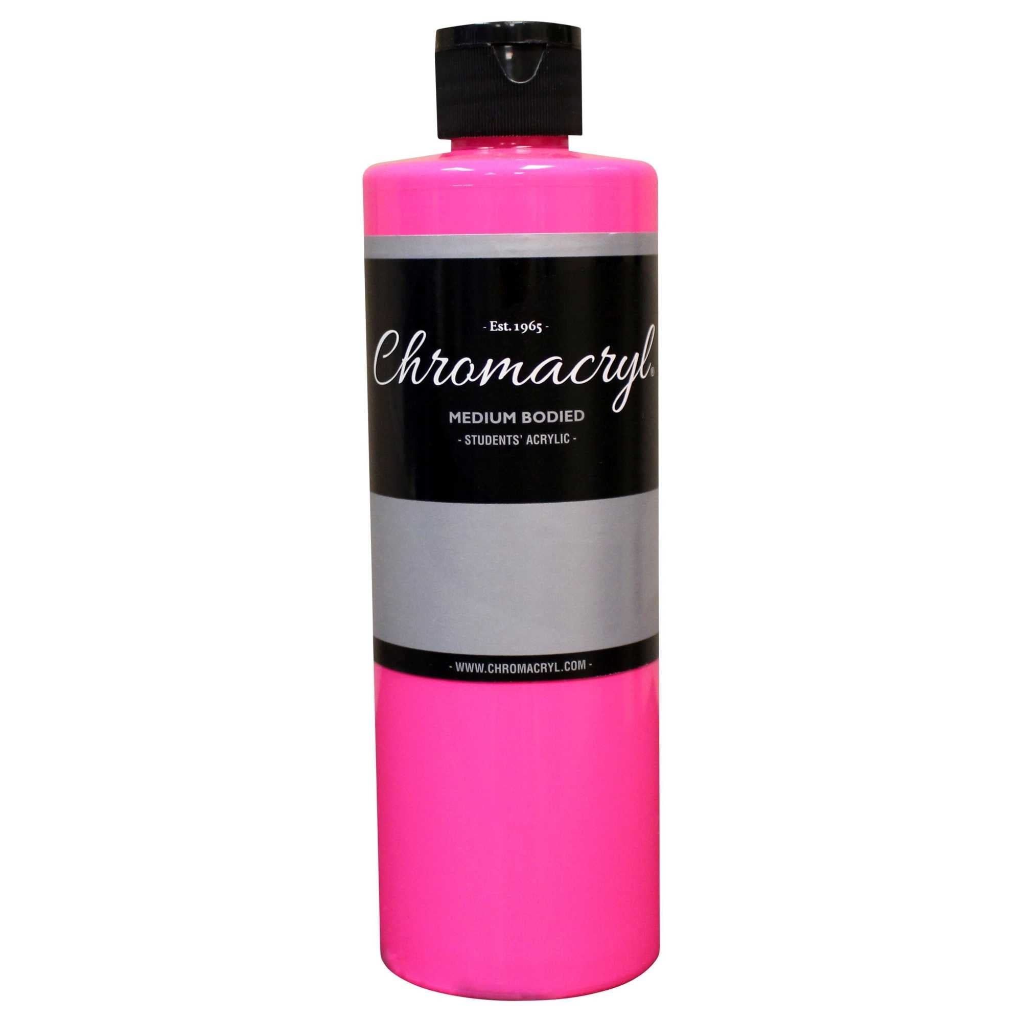 Chromacryl Premium Students Acrylic Paint, Pint, Neon Pink - Walmart.com