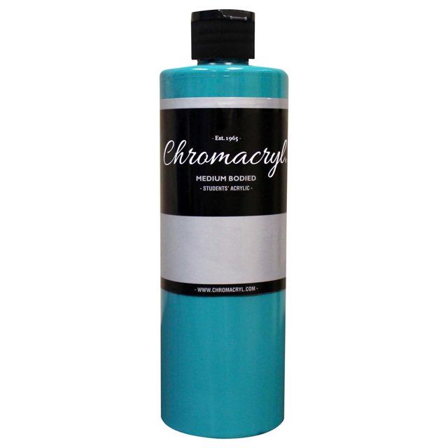 Chromacryl Premium Students Acrylic Paint, Pint, Turquoise - Walmart.com