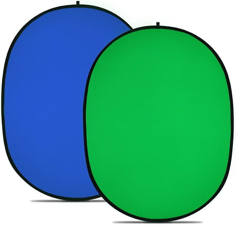 MY Chromakey Backdrops, Double Sided Green Screen and Blue Screen, 2 in ...