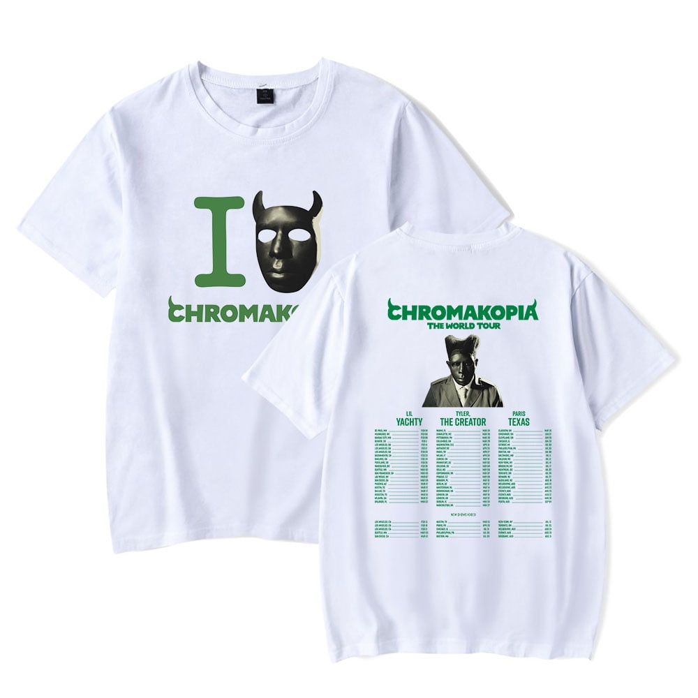 Chromakopia The World Tour Mask T-Shirt Merch Summer Women/Men Unisex ...