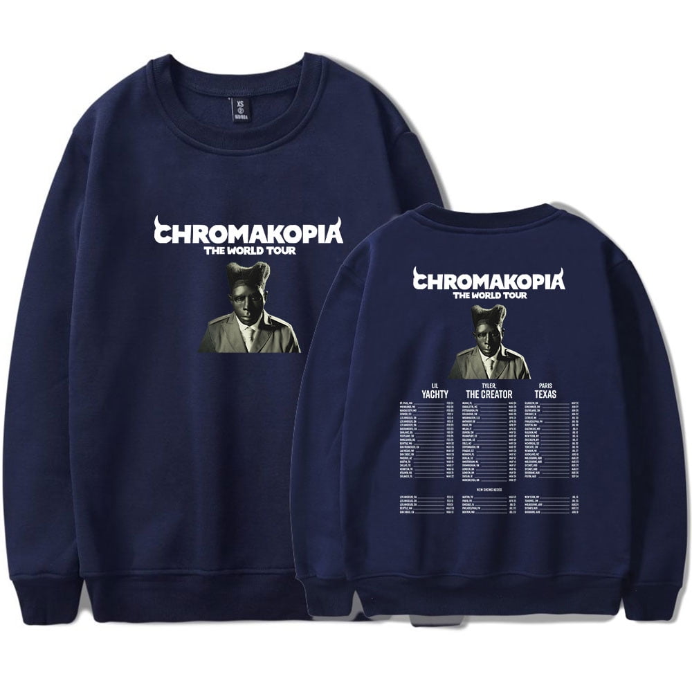 Chromakopia The World Tour Merch Long Sleeve Crewneck Sweatshirt For ...