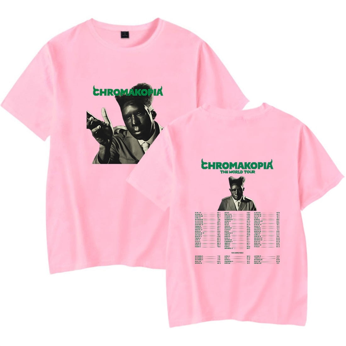 Chromakopia The World Tour T-shirt Hip-hop Short Sleeve Men Womens Tees ...