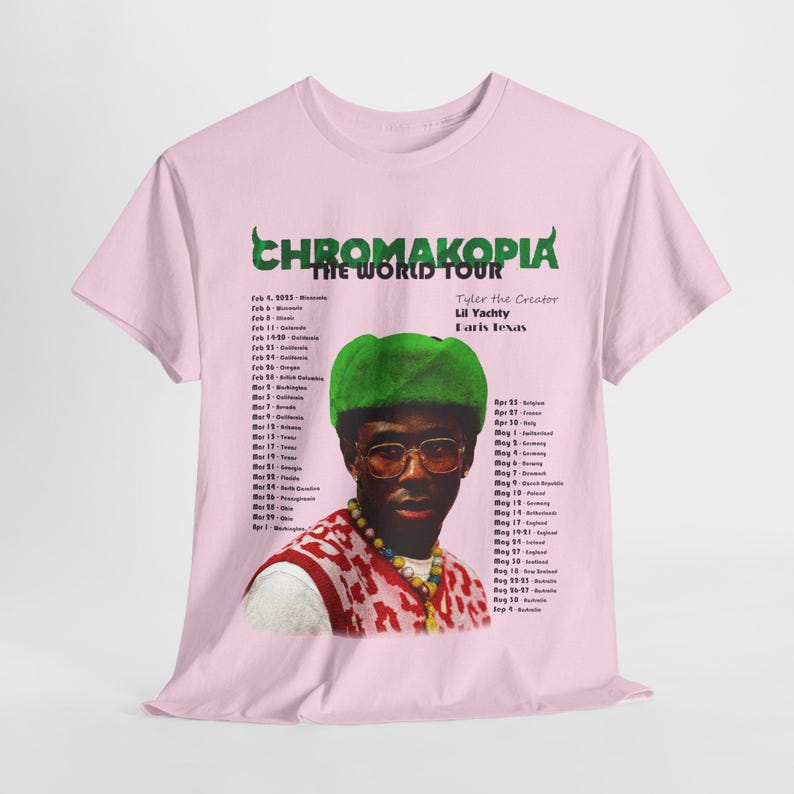Chromakopia Tour 2025 Tshirt Tyler the Creator Hip Hop Graphic Tee Gift ...
