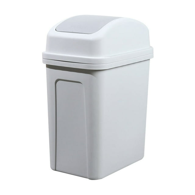 Chromalune Bathroom Trash Bin Kitchen Waste Basket Living Room Garbage ...