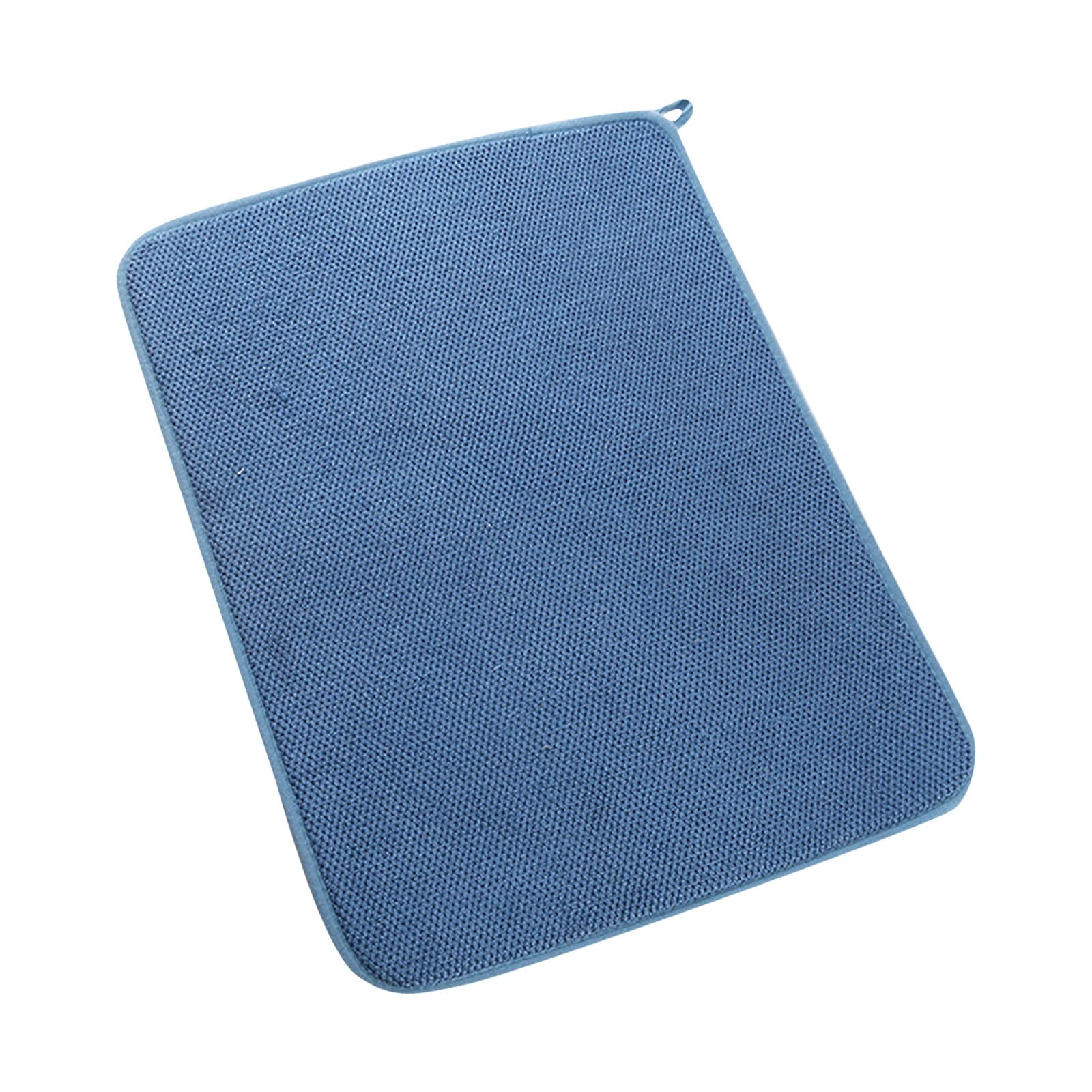 Chromalune Blue Dish Drying Mat Ultrafine Fiber Absorbent Fast Drying ...