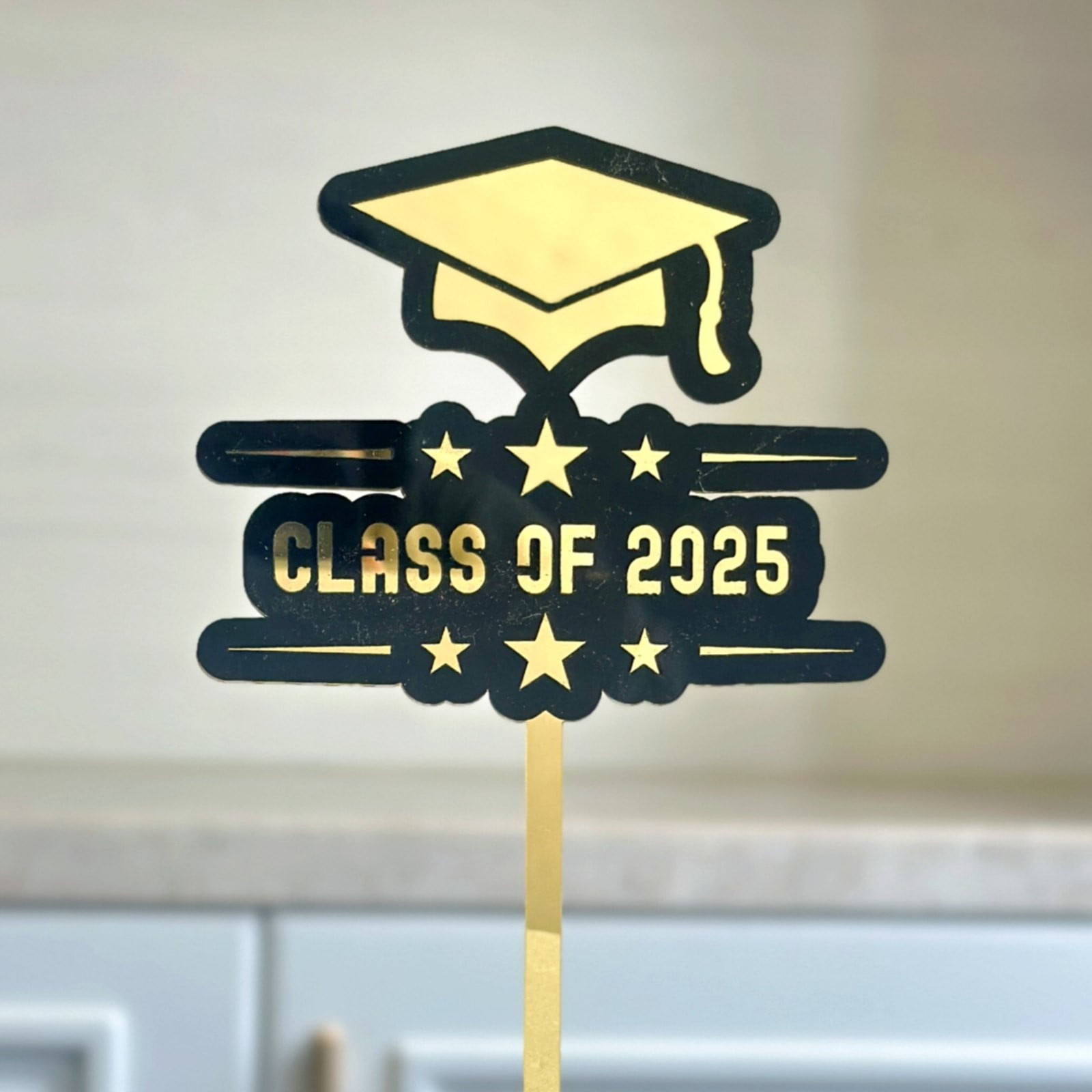 Chromalune Decor Tags Sign Holders Glitter Plaques Class Of 2025 ...