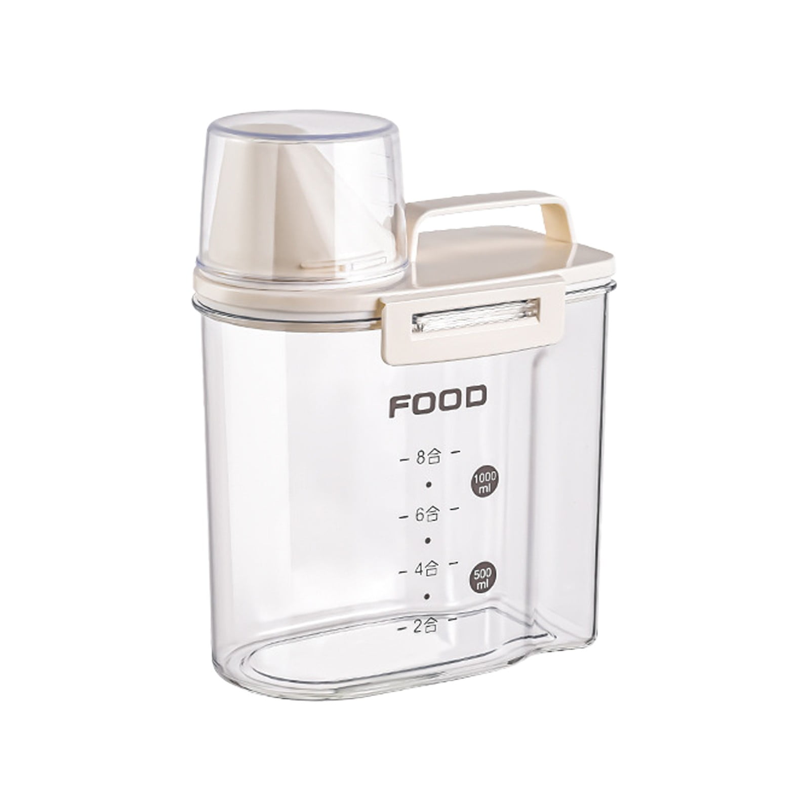 Chromalune Flour/Grain Dispensers Measuring Cup Sets Kitchen ...