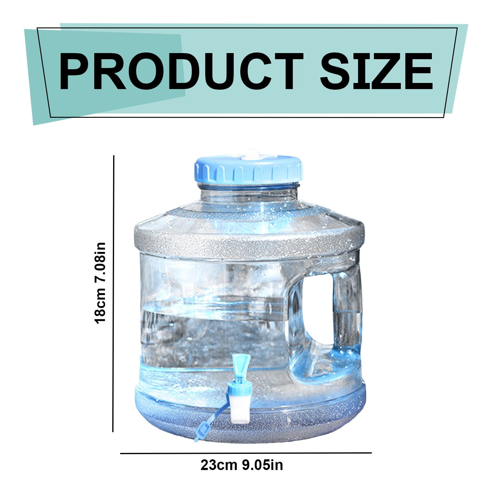 Chromalune Water Container With Camping Water Jug Tank With Handle ...