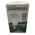 Chromalux Full Spectrum Light Bulb, A19 60W Clear, Bright Illumination ...