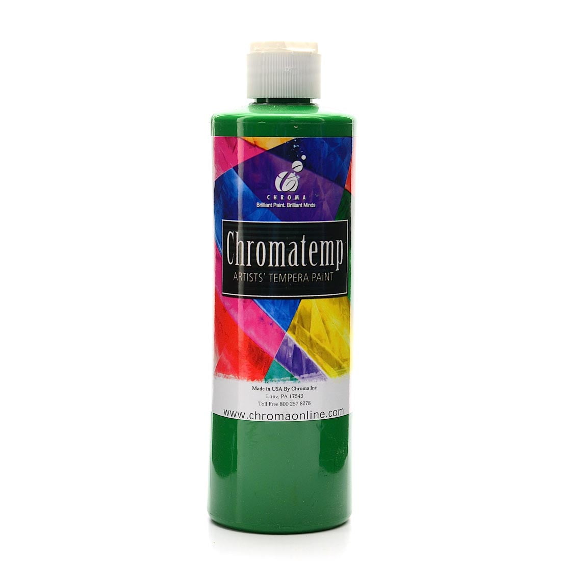 Chroma Chromatemp Artists' Tempera Paint - Pearlescent Green, Pint ...