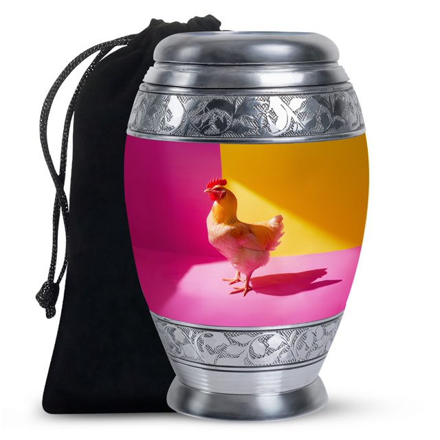 Chromatic Chicken Contrast Urn For Ashes For Women, Ash Holder, Urn For ...