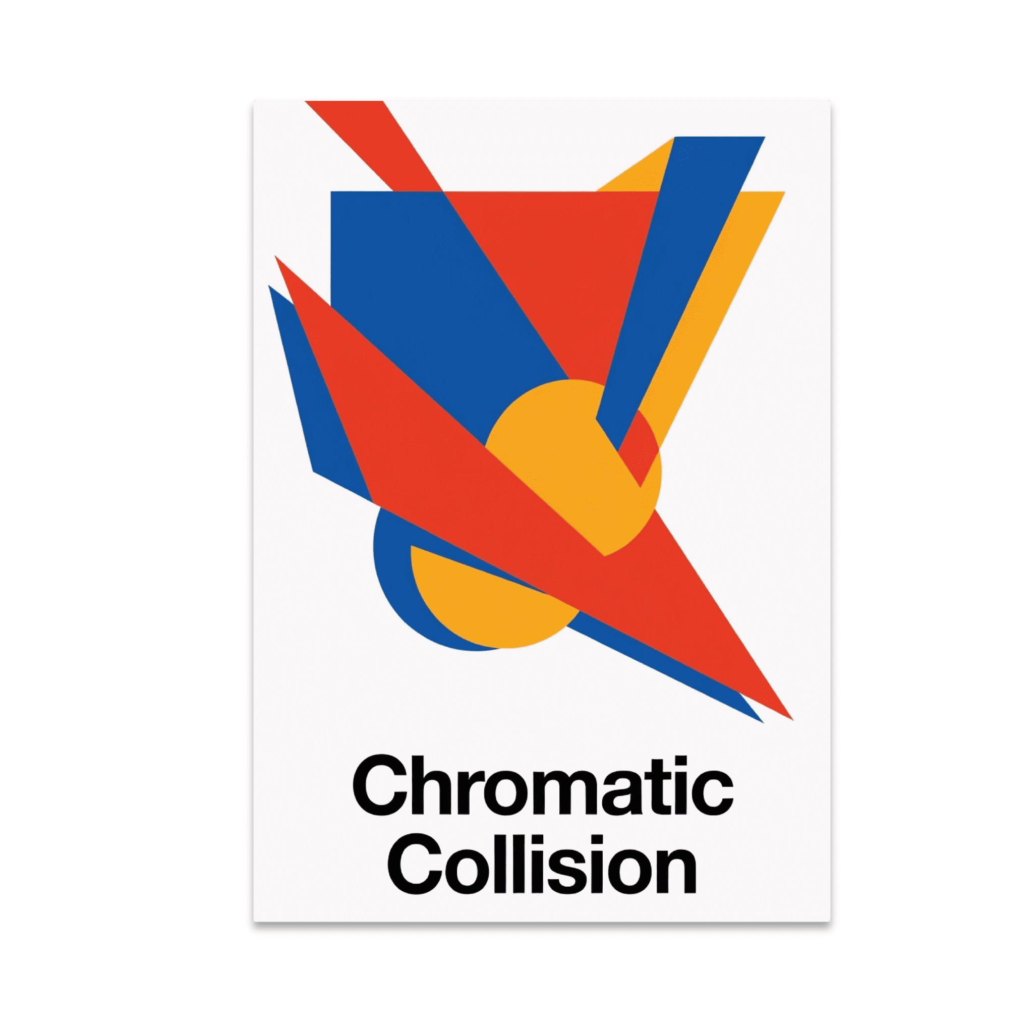 Chromatic Collision Abstract Art - Abstract Art Enthusiast - 13x19 ...