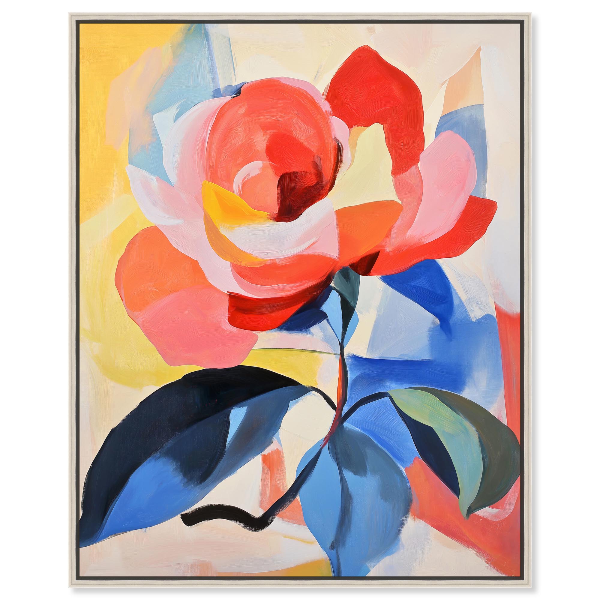 Chromatic Explosion II Canvas Colorful Floral Art by Art Remedy, Silver ...
