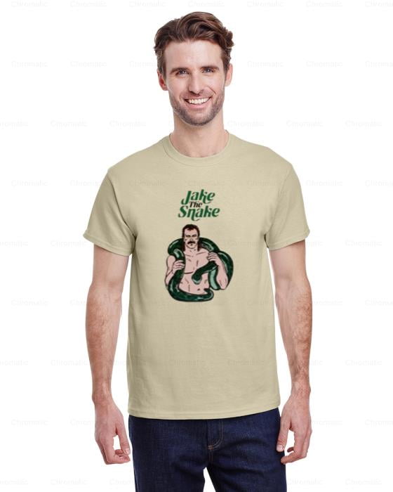 Chromatic Jake The Snake Retro Cartoon Wrestling Fan T Shirt, for men ...
