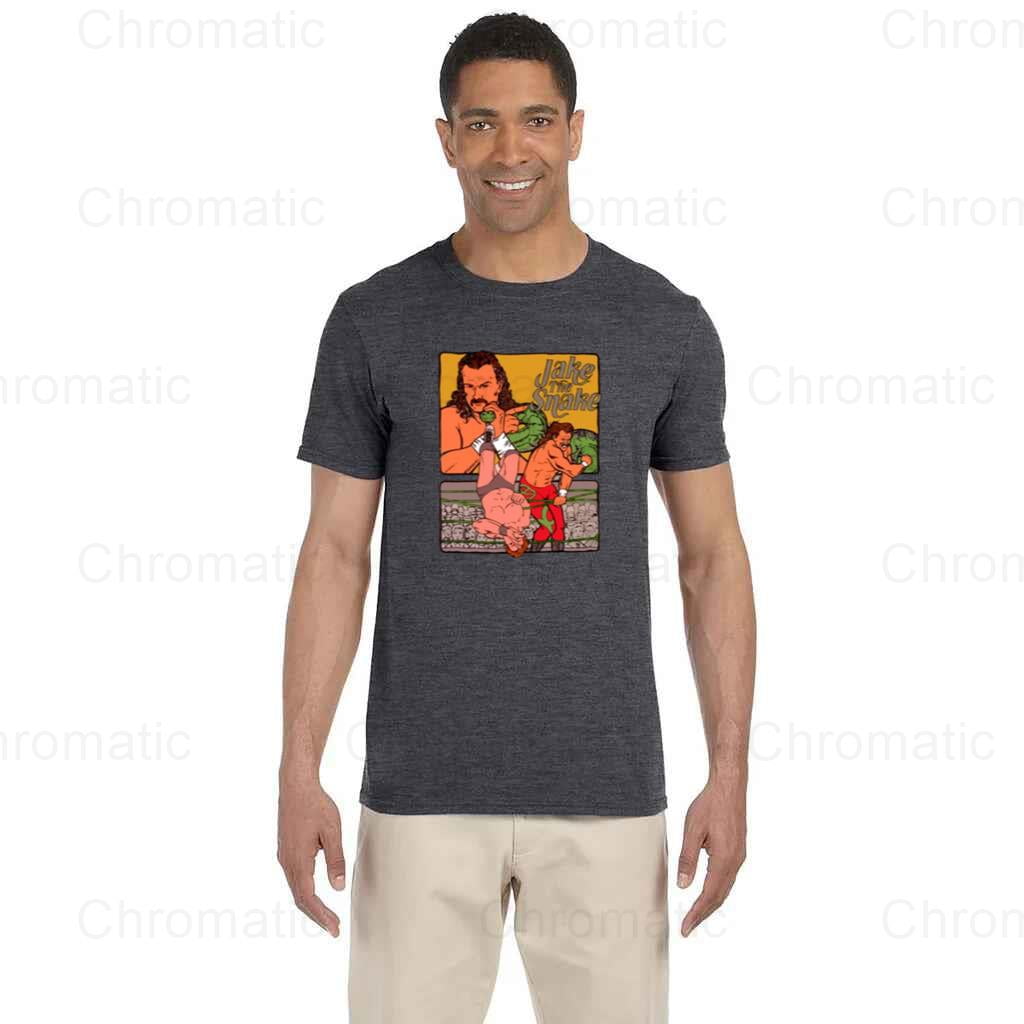 Chromatic Jake The Snake Roberts Wrestling Legend T Shirt, for men ...