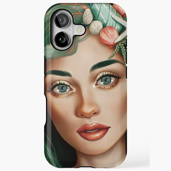 Chromatic Mermaid Vibrant Ocean Fantasy Art Case with iPhone 17 to 11 ...