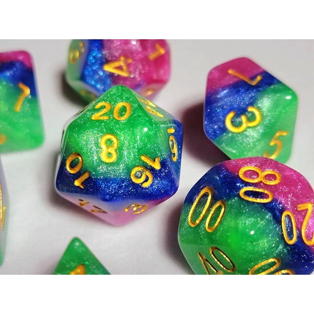 Chromatic Orb DnD Dice Set | Dungeons and Dragons | Dice Set ...