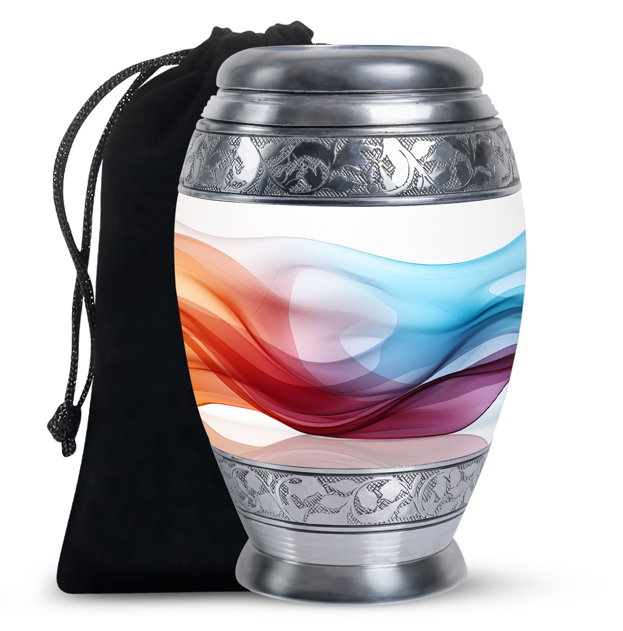 Chromatic Ripples Large Urns For Human Ashes Adult Male, Burial Urns ...