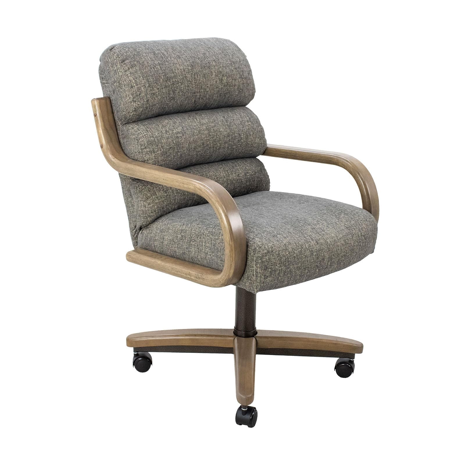 Chromcraft Dining Chairs on Casters, Set of 2 – Swivel Tilt Rolling ...