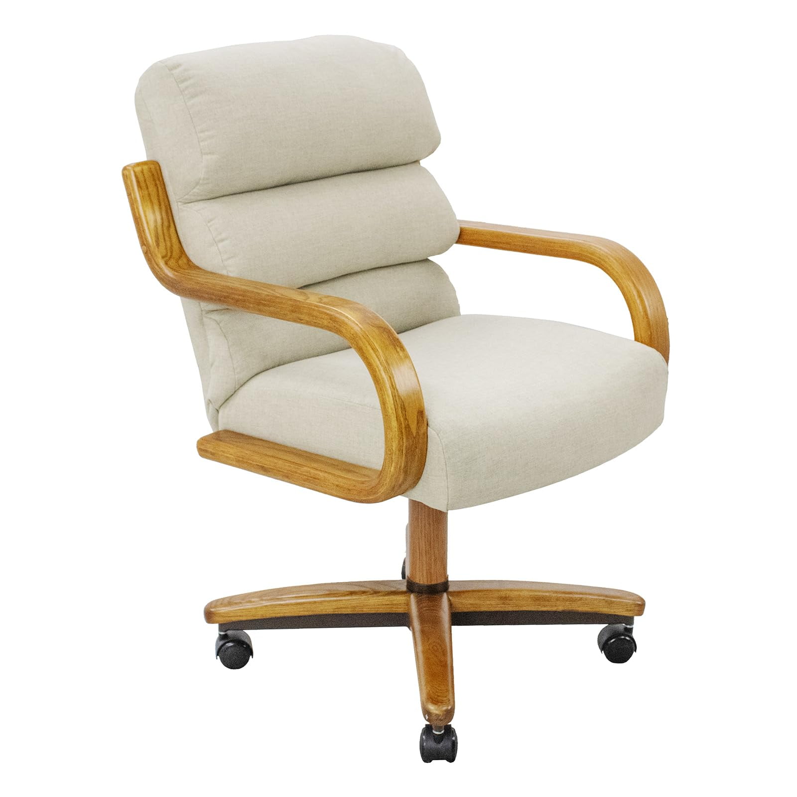 Chromcraft Dining Chairs on Casters, Set of 4– Swivel Tilt Rolling ...