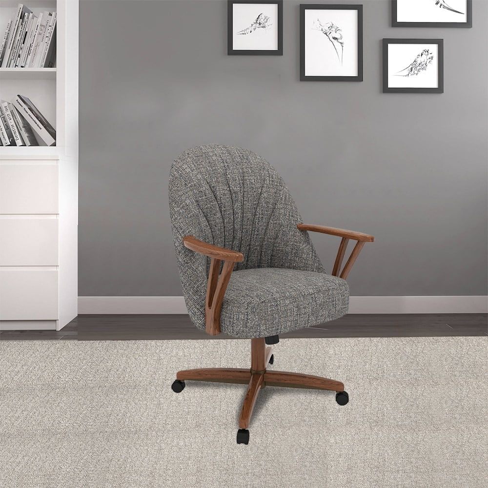 Chromcraft Cliff Caster Dining Chair Walnut Finish - Walmart.com