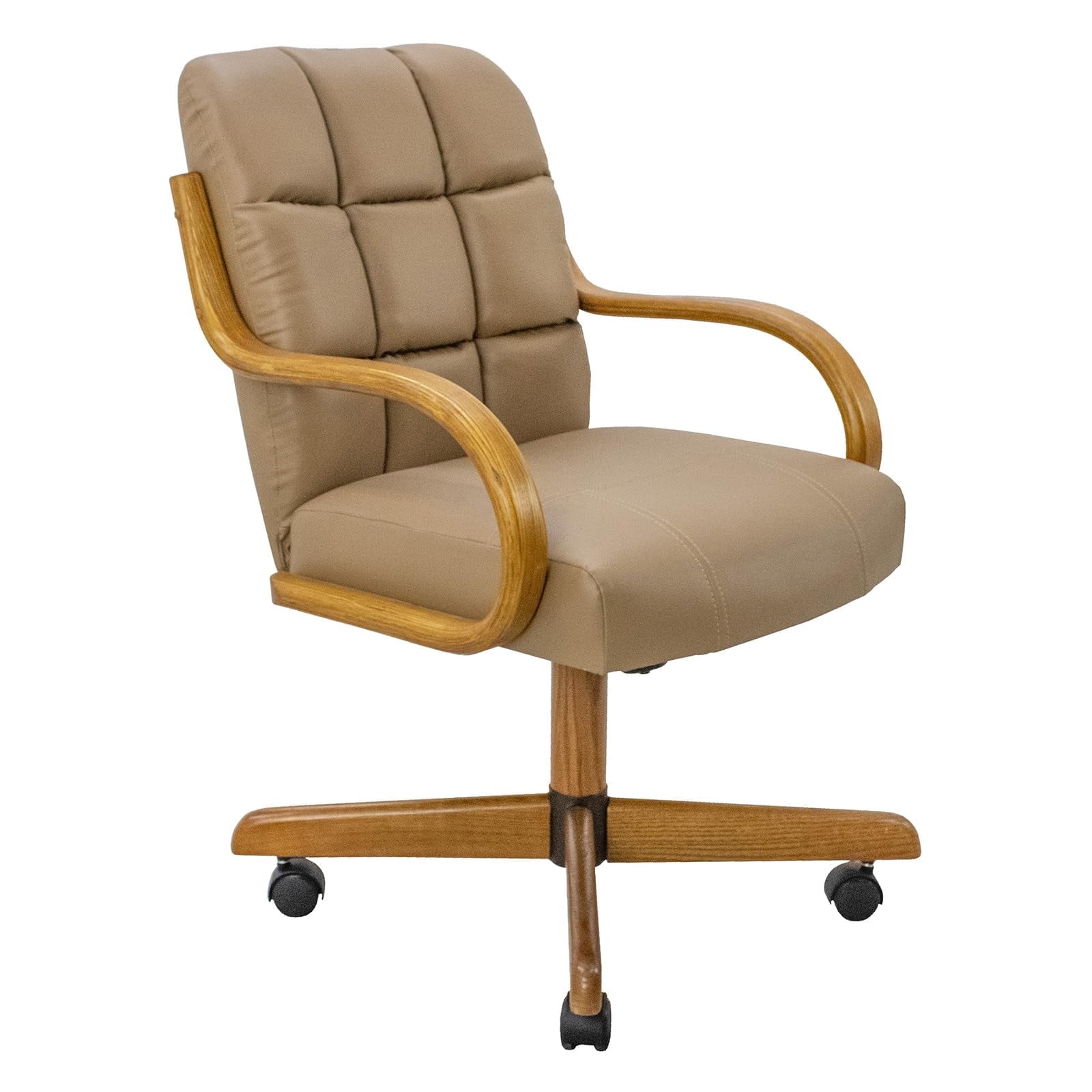 Chromcraft Douglas Swivel Tilt Dining Chairs With Casters Comfortable