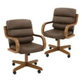 Chromcraft Douglas 2 Set Casual Dining Chairs Classic Swivel Tilt