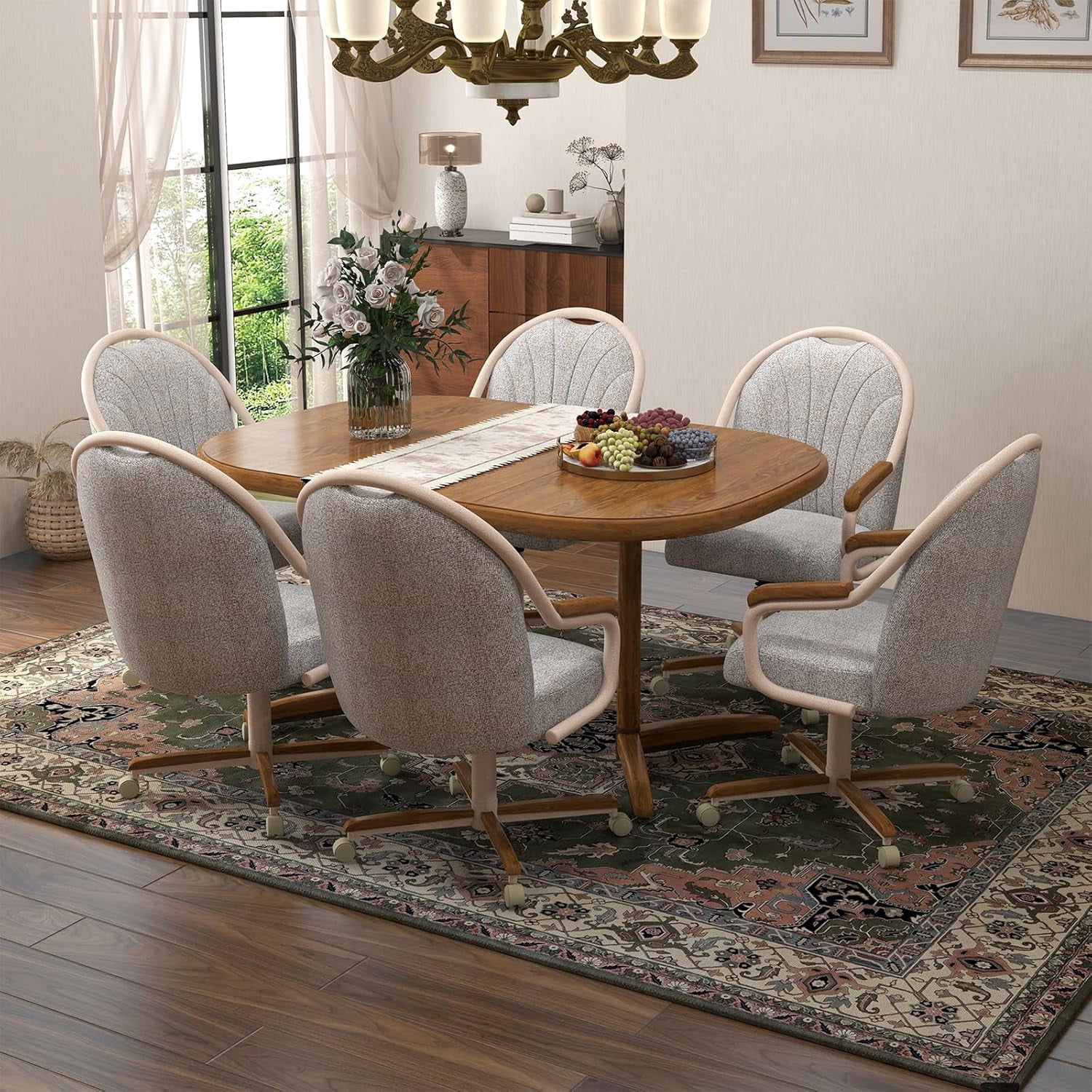 Chromcraft Douglas Casual Dining Chairs Classic Swivel Tilt Dining ...