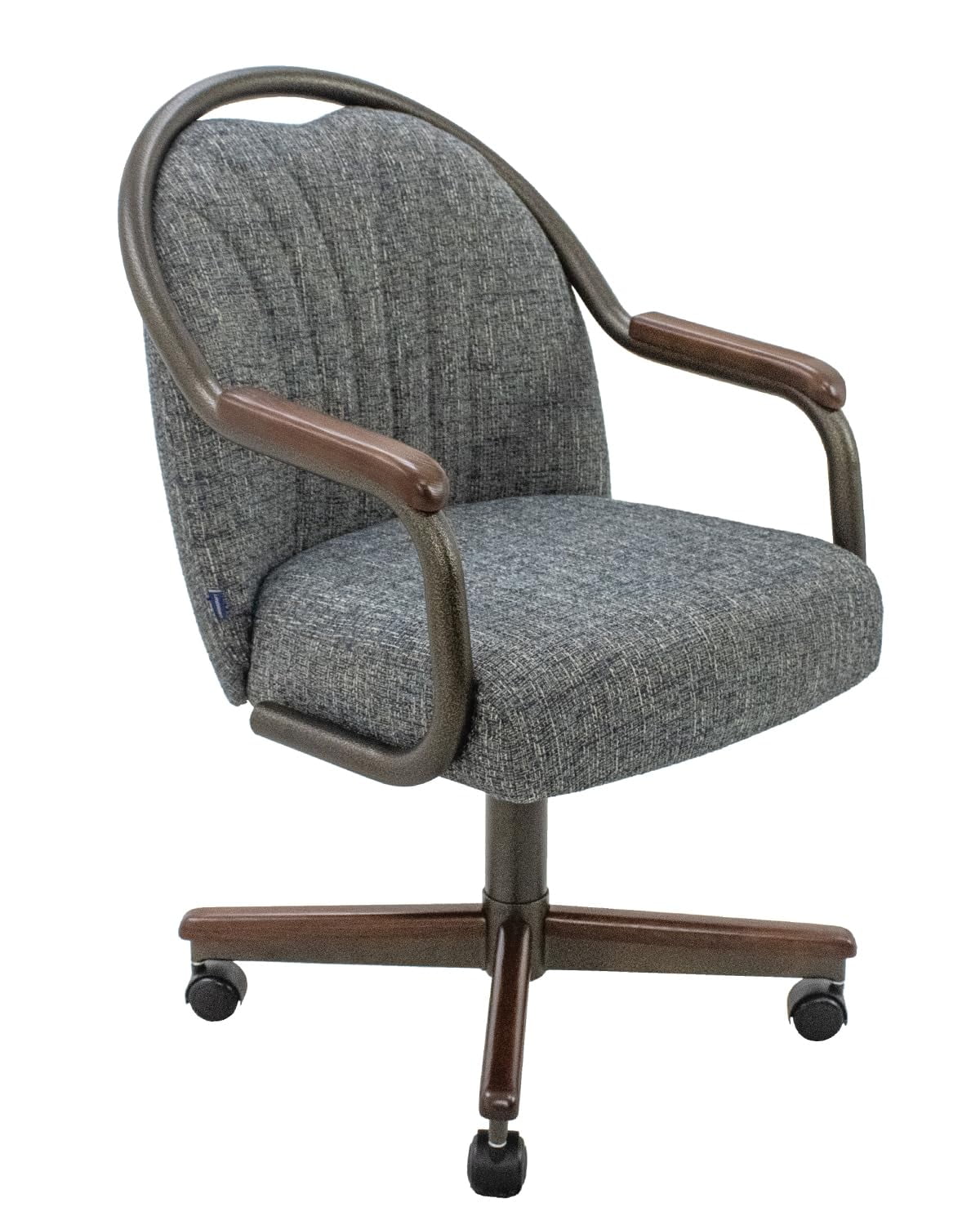 Chromcraft Set of 1 Kitchen Dining Chairs Swivel-Tilt Caster Dining ...