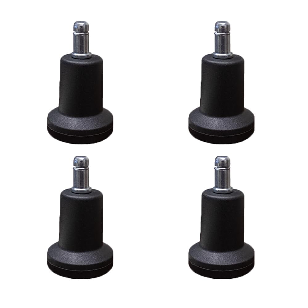 Chromcraft Set of 4 Bell Glides Replacement Chair Stem Casters ...