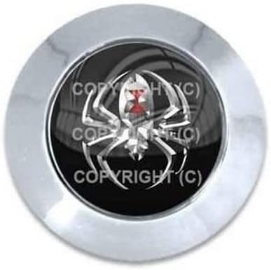 Chrome 1 1/2" Round Adhesive Emblem for Car Truck SUV Motorcycle for ...