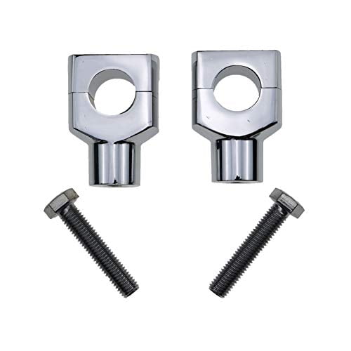 Chrome 1" 25mm Square Motorcycle Handlebar Riser for Harley Springer ...