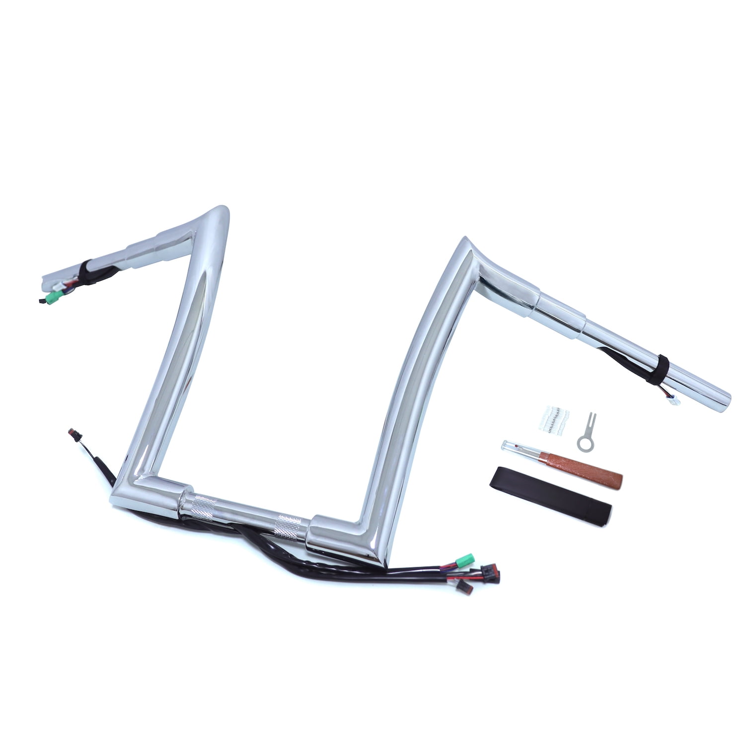 Chrome 12" Prewired 1.5" 32mm Handlebar For 14-15 Road King FLHR FLHRC ...