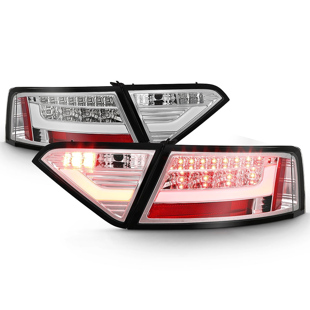 Chrome 2008-2012 Audi A5 Lumileds LED Tail Lights Brake Signal Lamps ...